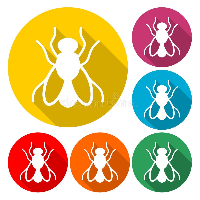 Icono De La Mosca - Ejemplo Del Vector Ilustración del Vector ...