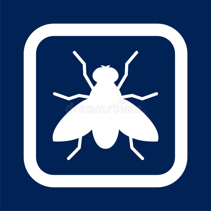 Icono De La Mosca - Ejemplo Del Vector Ilustración del Vector ...