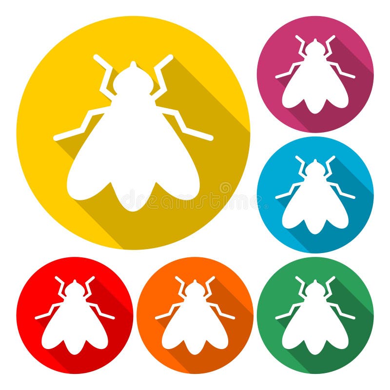 Icono De La Mosca - Ejemplo Del Vector Ilustración del Vector ...