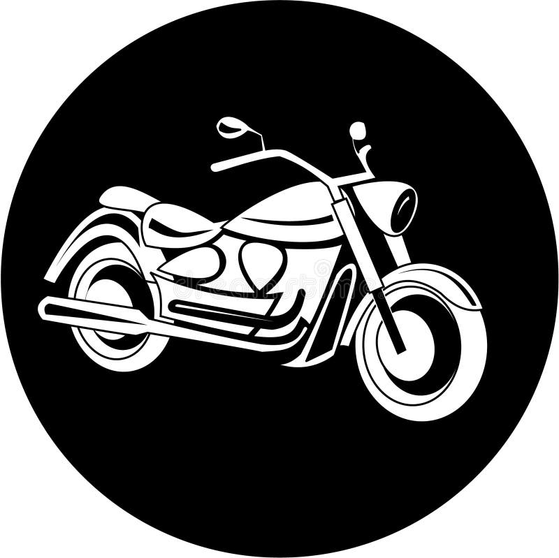 Icono De La Motocicleta Del Vector Ilustración del Vector - Ilustración ...
