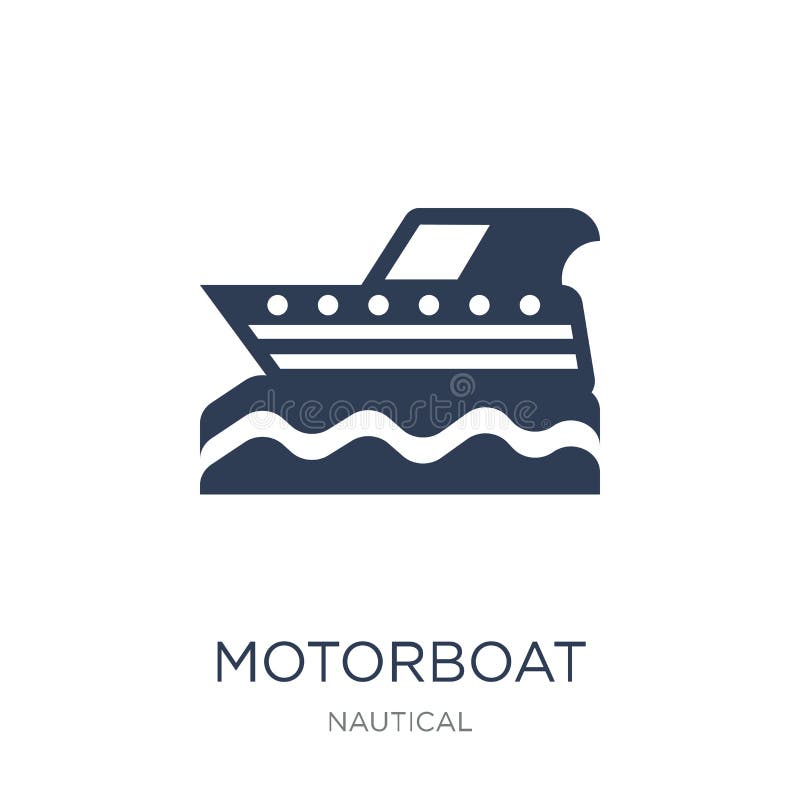 Icono De La Motora Icono Plano De Moda De La Motora Del Vector En El ...