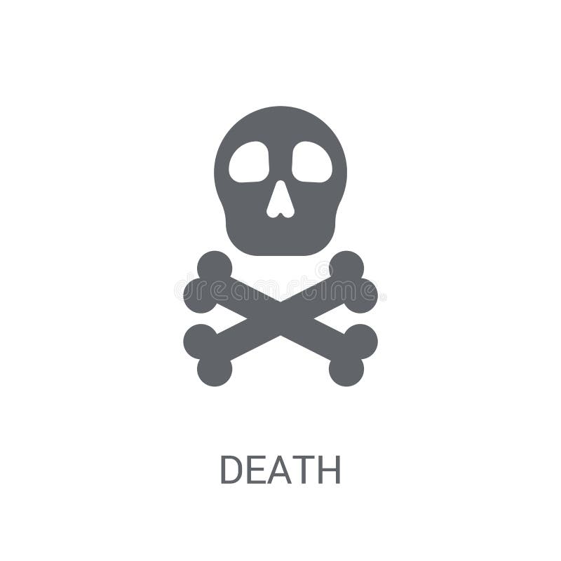 Icono de la muerte ilustración del vector. Ilustración de oscuro ...