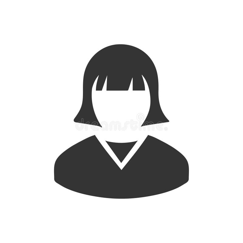 Icono de la mujer ilustración del vector. Ilustración de icono - 112019908