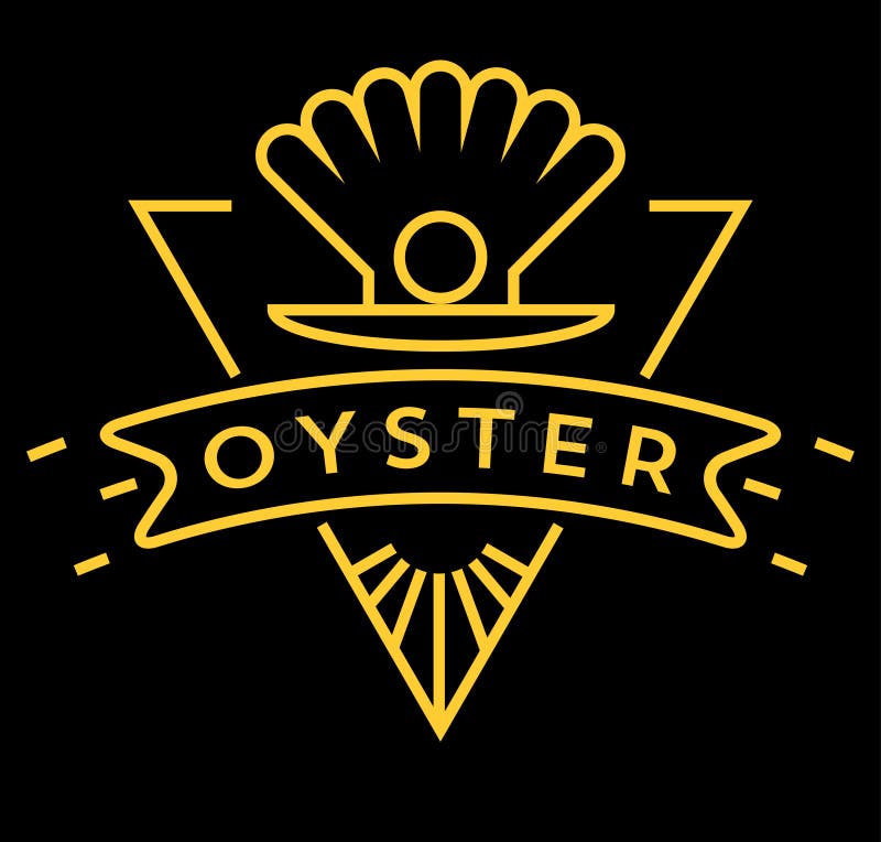 Icono De La Ostra Del Vector Con Art Style Linear Ilustración del ...