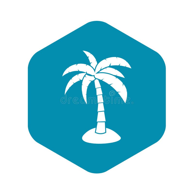 Icono De La Palma, Estilo Simple Ilustración del Vector - Ilustración ...