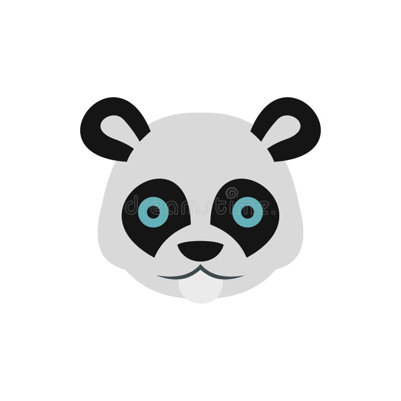 Icono De La Panda, Estilo Plano Ilustración del Vector - Ilustración de ...