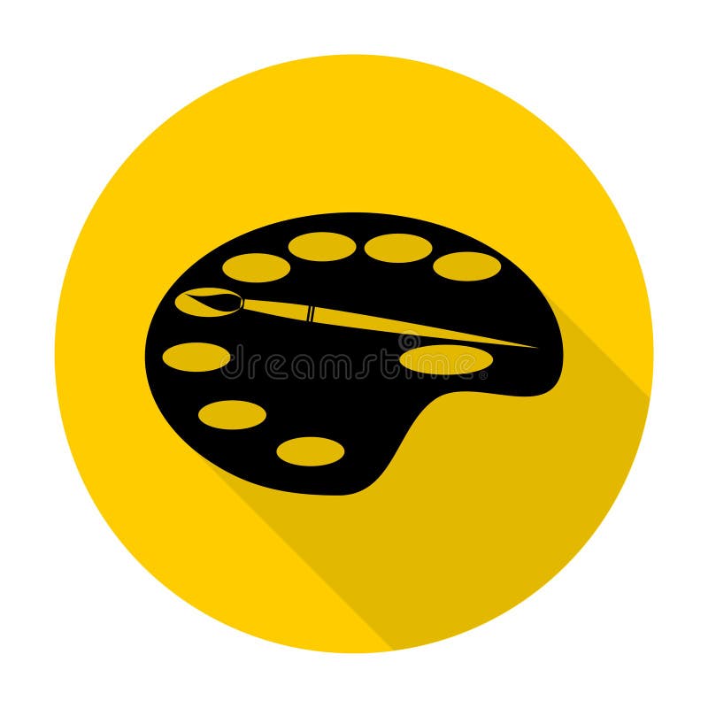 Icono de la pintura ilustración del vector. Ilustración de maneta ...