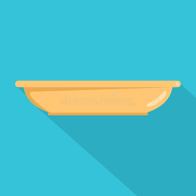 Icono De La Placa, Estilo Plano Ilustración del Vector - Ilustración de ...