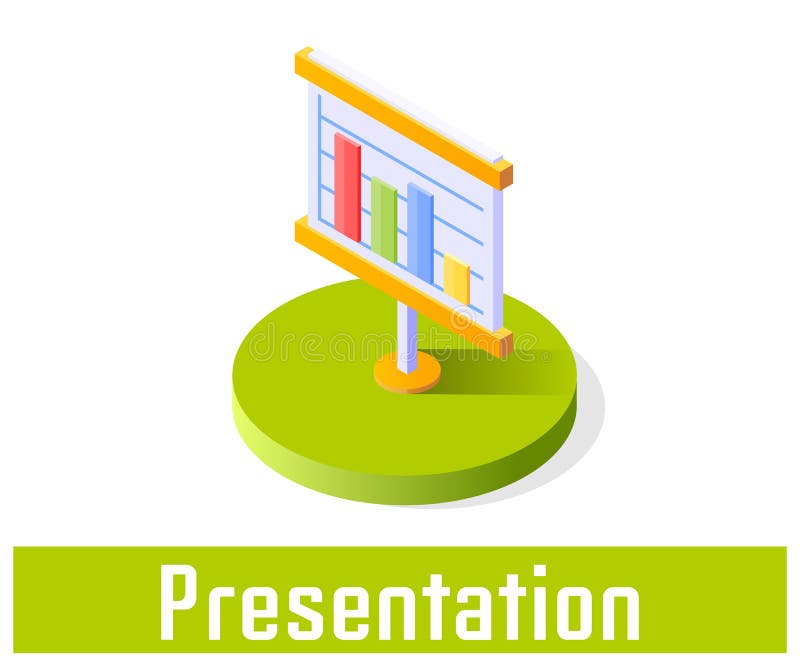 Icono De La Presentación, Símbolo Del Vector Ilustración del Vector ...