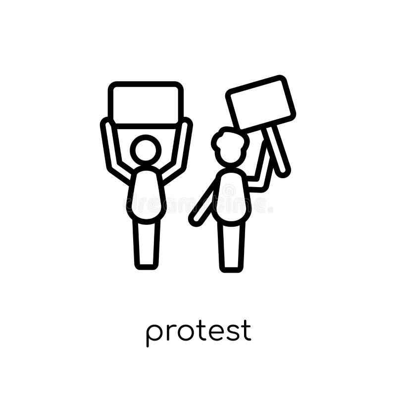 Icono De La Protesta, Estilo Simple Ilustración del Vector ...