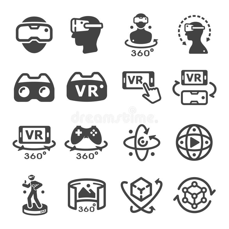 Icono De La Realidad Virtual Ilustración del Vector - Ilustración de ...