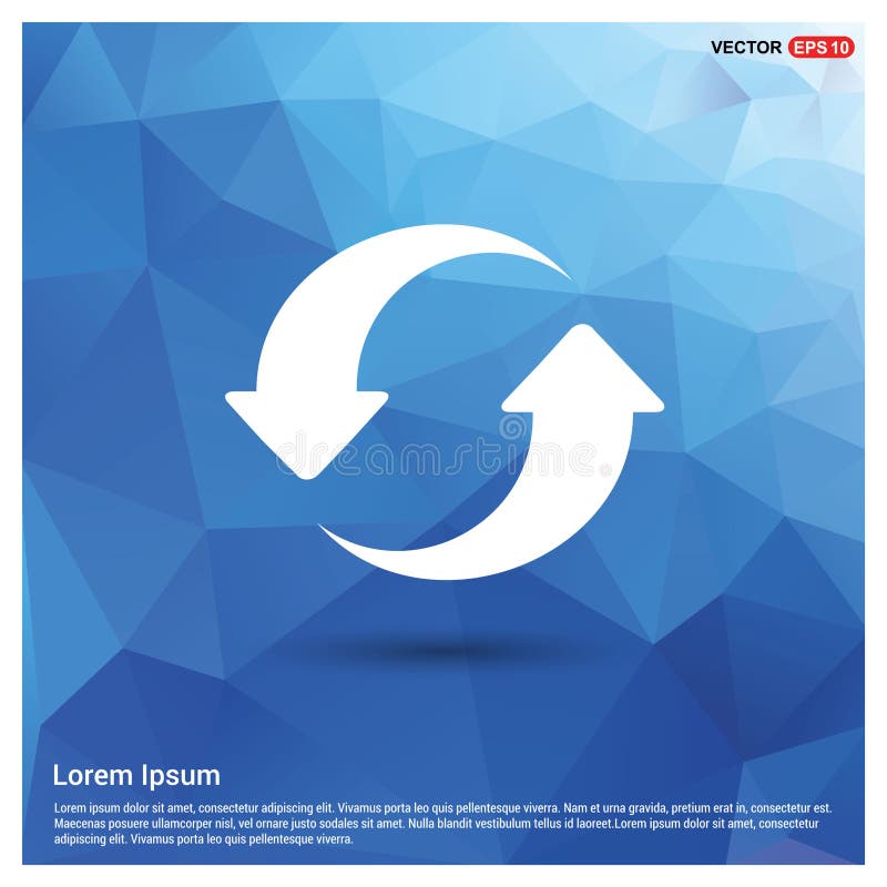 Icono de la recarga ilustración del vector. Ilustración de color ...