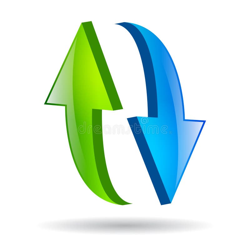 Icono de la recarga ilustración del vector. Ilustración de intercambio ...