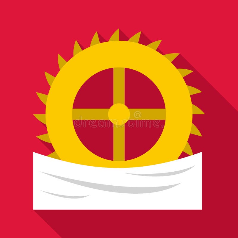 Icono De La Rueda Del Poder, Estilo Plano Ilustración del Vector ...