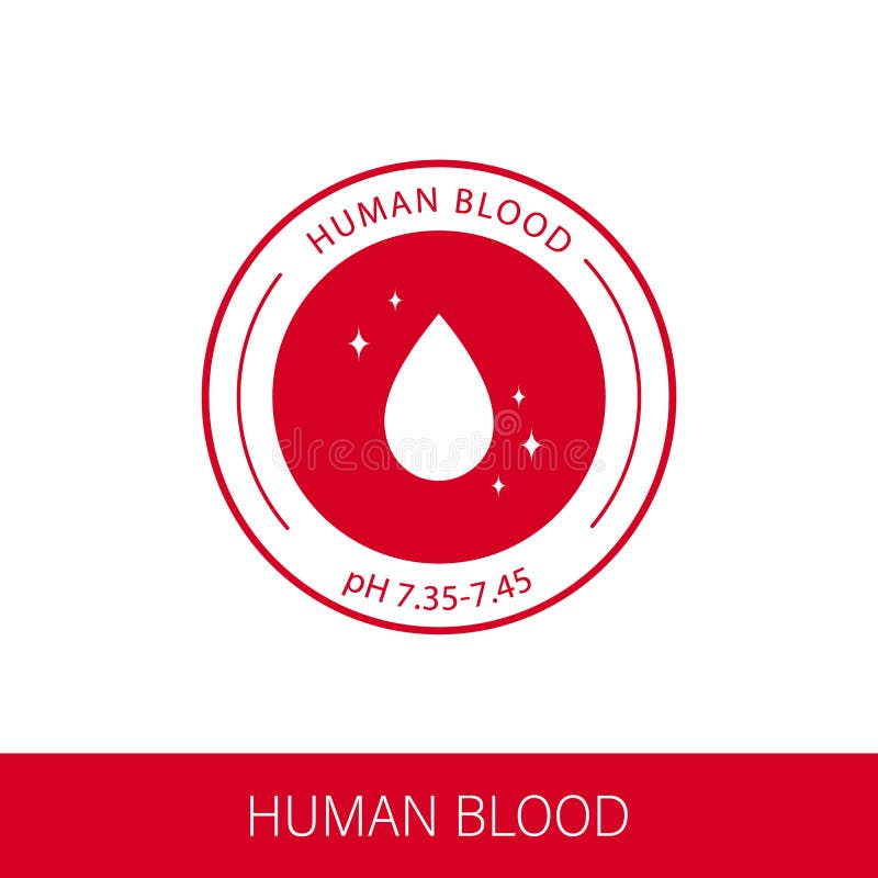 Icono De La Sangre Del Ph. . . Ilustración Del Vector En Estilo Plano ...