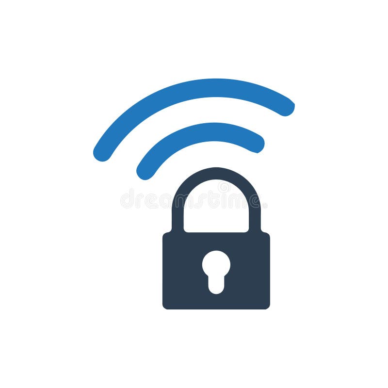 Icono De La Seguridad De Wifi Securi Linear Plano Moderno De Moda De ...