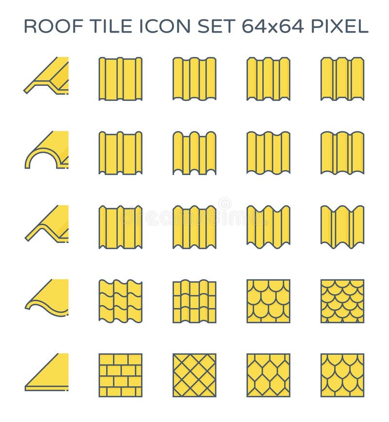 Icono de la teja de tejado ilustración del vector. Ilustración de ...