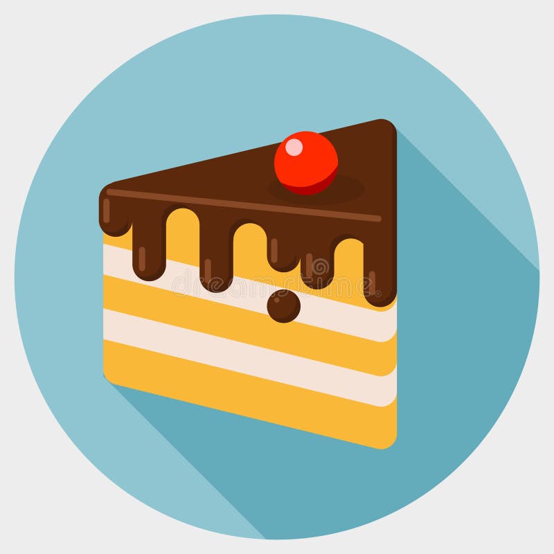 Icono de la torta ilustración del vector. Ilustración de sabor - 110824197