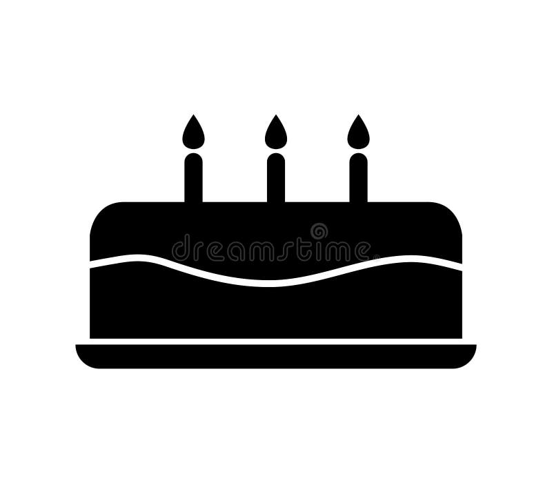 Icono de la torta stock de ilustración. Ilustración de icono - 119597960