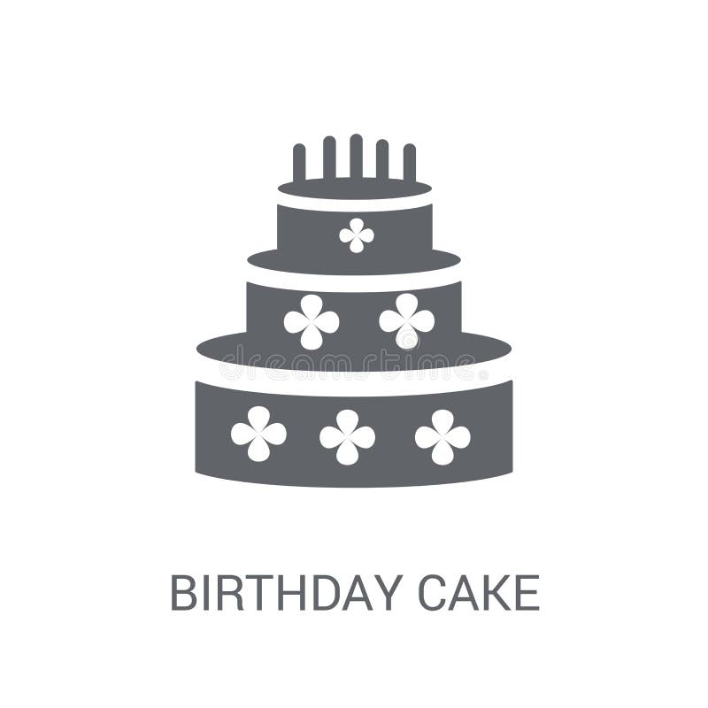 Icono De La Torta De Cumpleaños Ilustración del Vector - Ilustración de ...