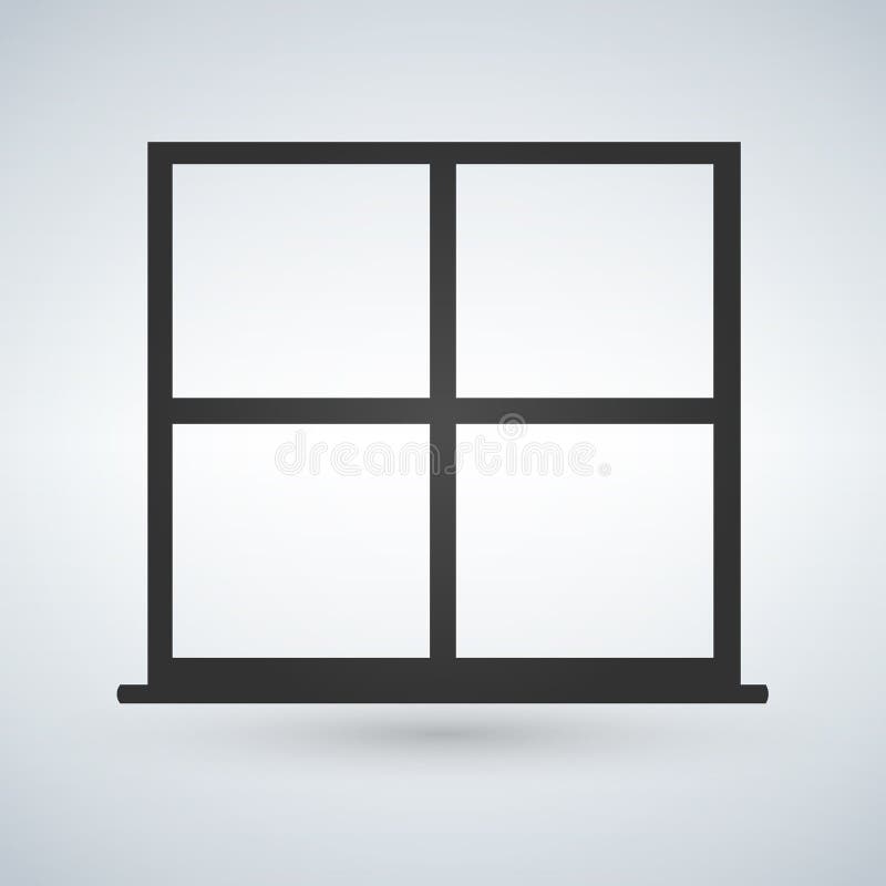 Icono De La Ventana Ventana Del Vector Imagen de archivo - Ilustración ...