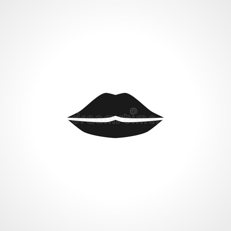 Icono De Labios. Icono De Vector Aislado Ilustración del Vector ...
