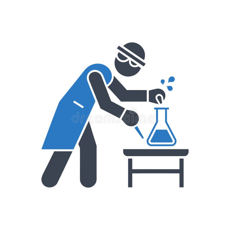 Icono de laboratorio ilustración del vector. Ilustración de emblema ...