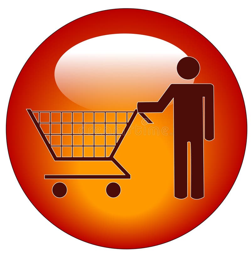 Icono De Las Compras De La Persona Ilustración del Vector - Ilustración ...