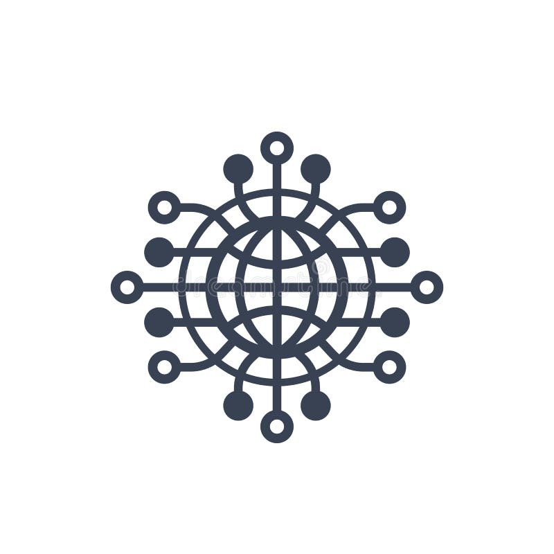 Icono De Las Conexiones, Símbolo Del Vector De La Conectividad ...
