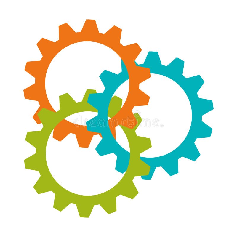 Icono De Las Ruedas De Engranajes Ilustración del Vector - Ilustración ...