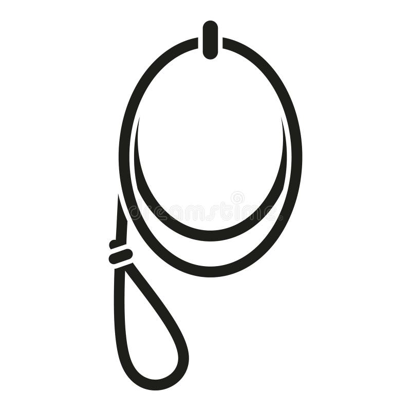 Icono De Lazo Circular Vector Simple. Vaquera Ilustración del Vector - Ilustración de marco ...