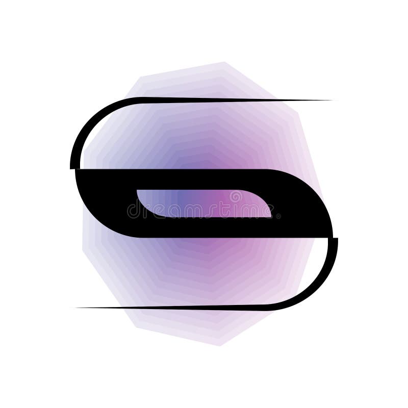 Icono De Letra S En Un Fondo Blanco Stock de ilustración - Ilustración ...