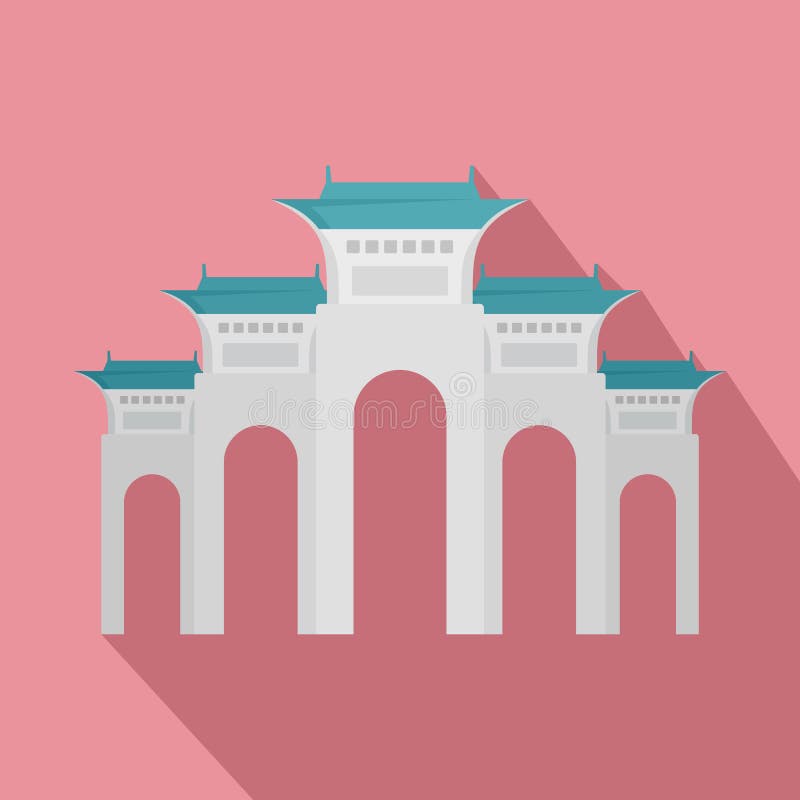 Icono De Liberty Square, Estilo Plano Stock de ilustración ...