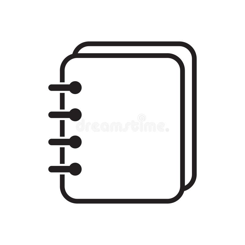 Icono De Libreta De Notas De Icono De Bloc De Notas. Ilustración del ...