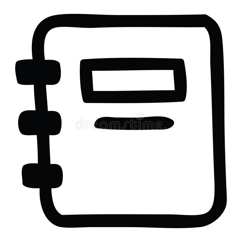 Icono de libreta de notas ilustración del vector. Ilustración de arte ...