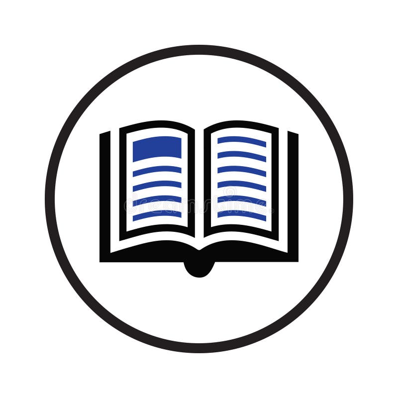 Icono de libro abierto ilustración del vector. Ilustración de documento ...