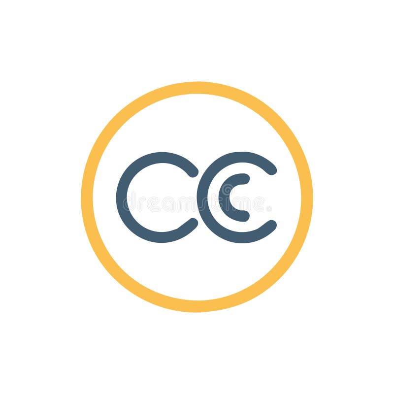 Icono De Licencia De Creative Commons Imagen de archivo - Ilustración ...