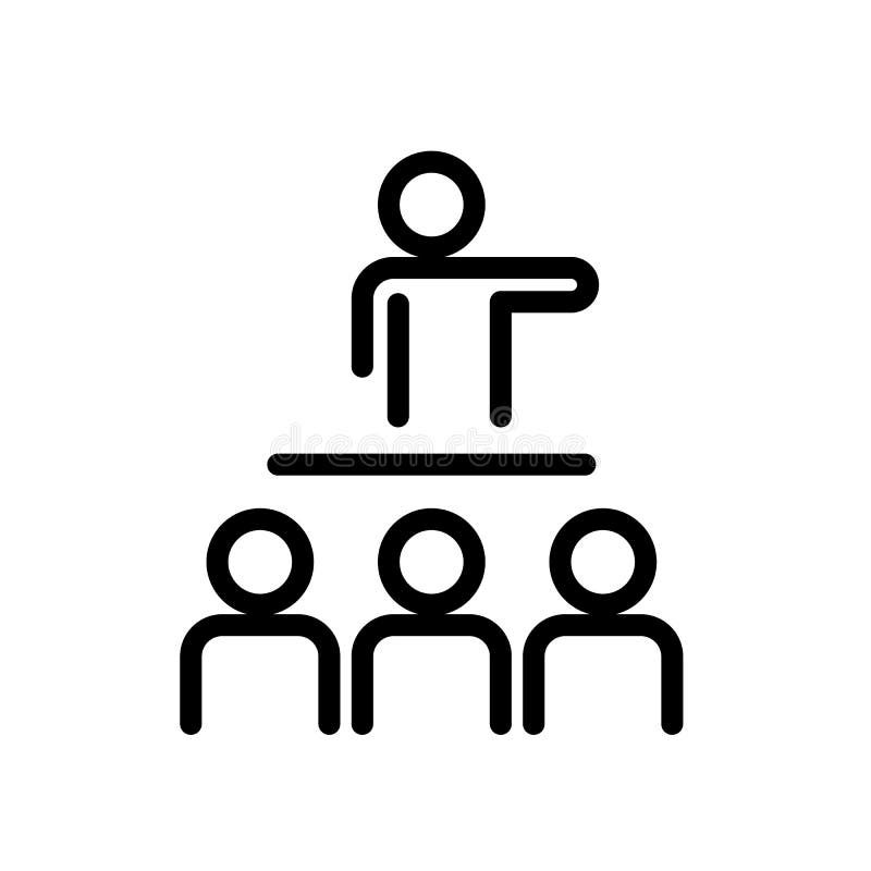 Icono de liderazgo ilustración del vector. Ilustración de negro - 194443686