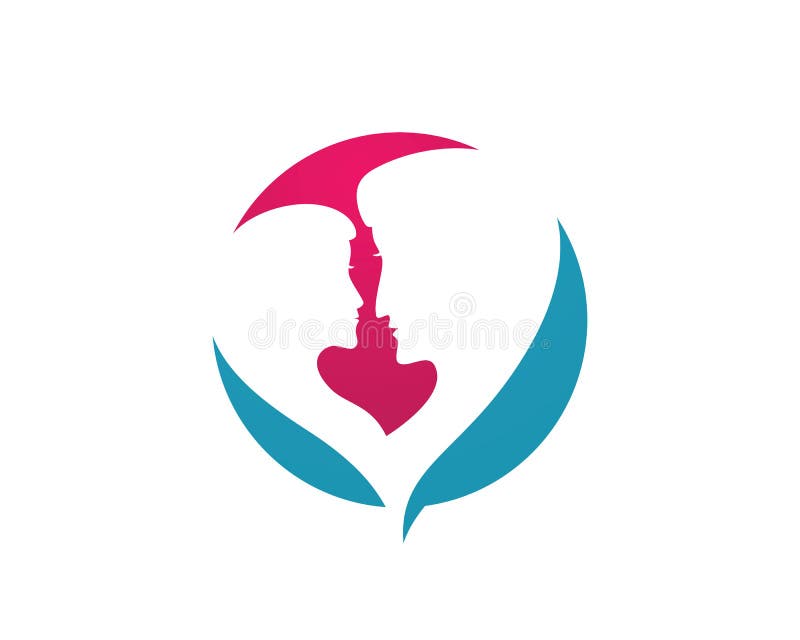 Icono De Logo Vector Del Amor Ilustración del Vector - Ilustración de ...