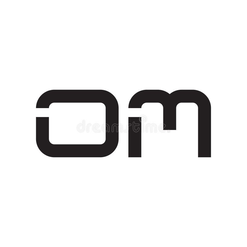 Icono De Logotipo Vectorial De Carta Inicial Om Ilustración del Vector - Ilustración de ...