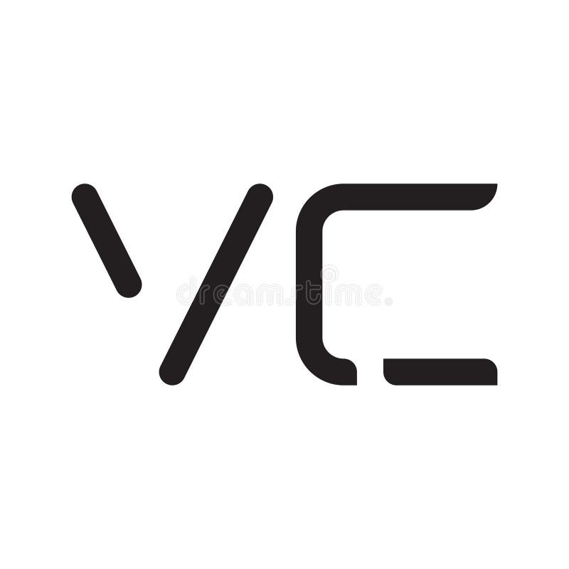 Icono De Logotipo Vectorial De Letra Inicial De Vc Ilustración del ...
