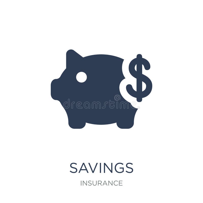 Icono Del Vector De Los Ahorros Aislado En El Fondo Transparente ...