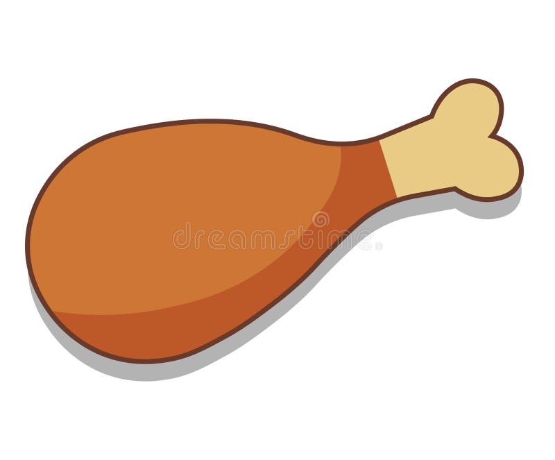 Icono De Los Muslos Del Pollo Ilustración del Vector - Ilustración de ...