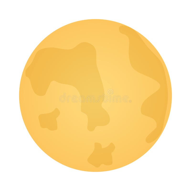 Icono de luna llena ilustración del vector. Ilustración de creciente ...