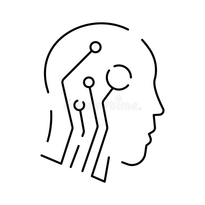 Icono De Línea De Inteligencia Artificial. Tecnología De Cabeza Ai De ... Icono De Línea De Inteligencia Artificial. Tecnología De Cabeza Ai De ...