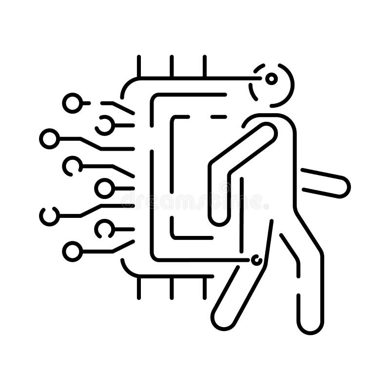 Icono De Línea De Inteligencia Artificial. Tecnología De Cabeza Ai De ... Icono De Línea De Inteligencia Artificial. Tecnología De Cabeza Ai De ...