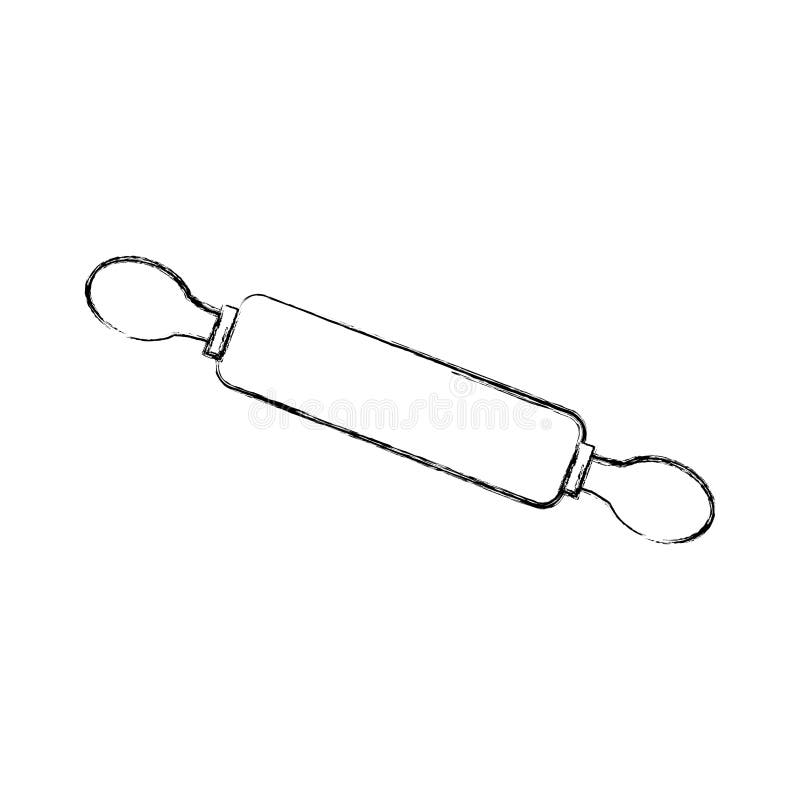 Icono De Madera Del Rodillo De La Cocina Ilustración del Vector ...