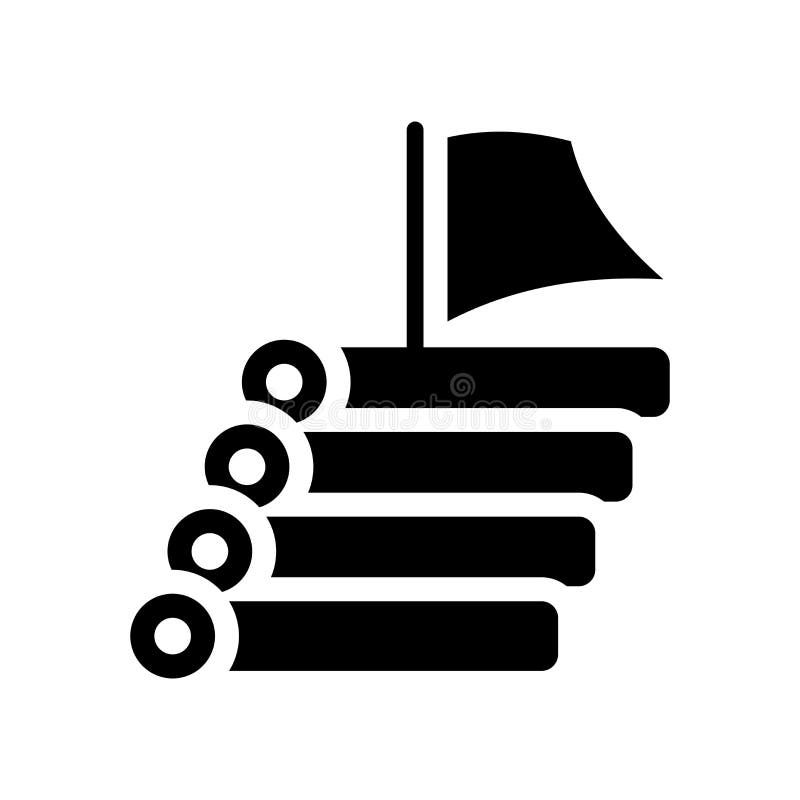 Icono De Madera De La Balsa Ilustración del Vector - Ilustración de ...