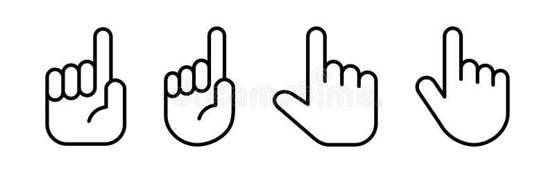 Icono De Mano . Palma De Icono Del Vector De Mano Ilustración del ...