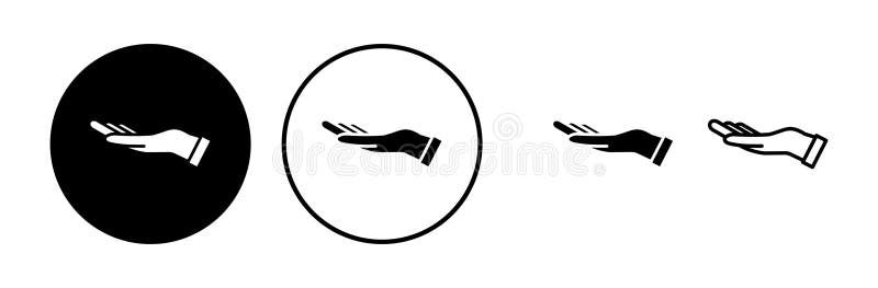 Icono De Mano . Símbolos De Mano. Palma Ilustración del Vector ...